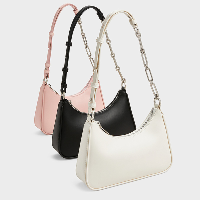 Cnk new 20271604 women's jelly colored underarm bag with chain bar Hobo ...