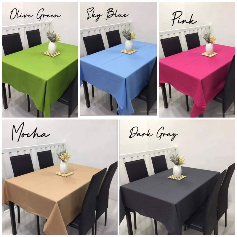 Table Cloth Cover Available 4,6,8 Seater /SOLD PER PIECE | Shopee ...