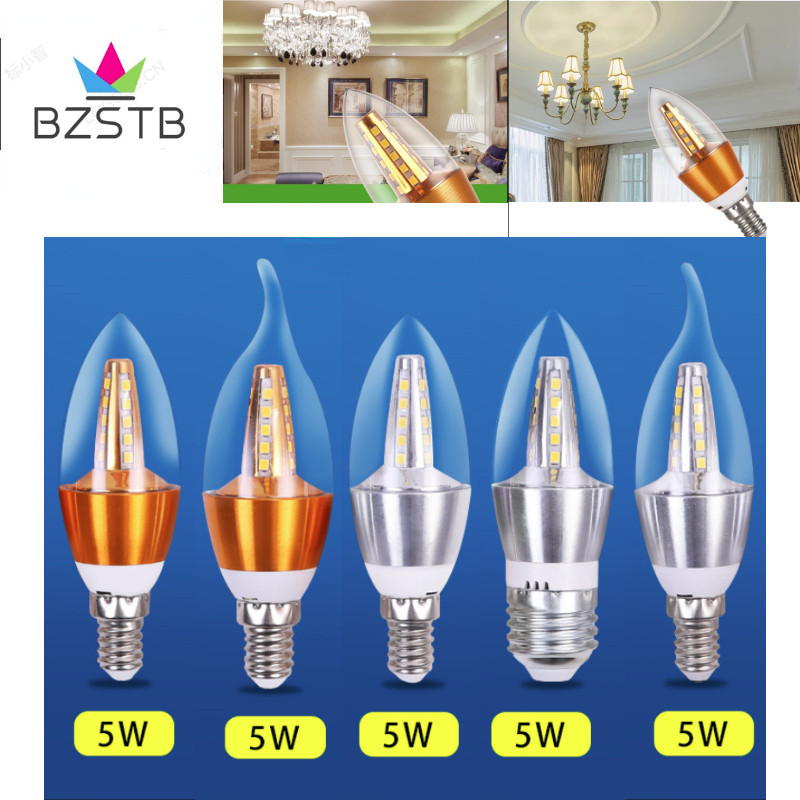 BZTB Led Candle Bulb, Starry Tip Bulb, E14/E27, Tail Crystal Chandelier ...