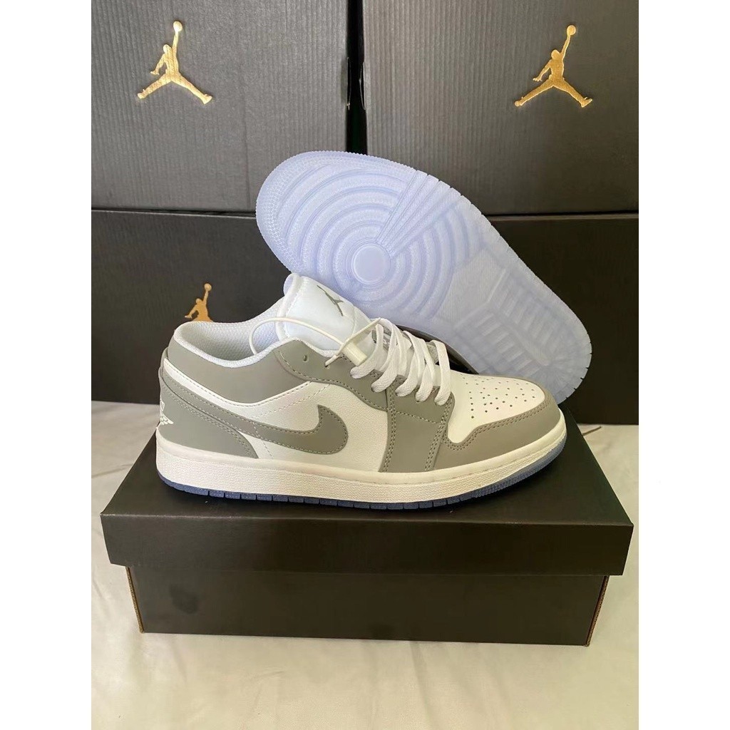 Air Jordan 1 Low "Wolf Grey" AJ1 gray D I O R sneakers for men and ...
