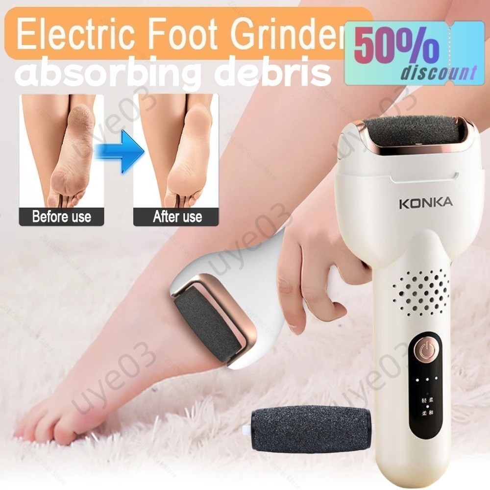 Electric Roller Foot File Grinder foot grinder capable absorbing debris ...