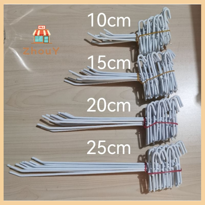 Screen Hook White 10pcs Stainless Steel Wire Mesh Hooks Heavy Duty Wire ...