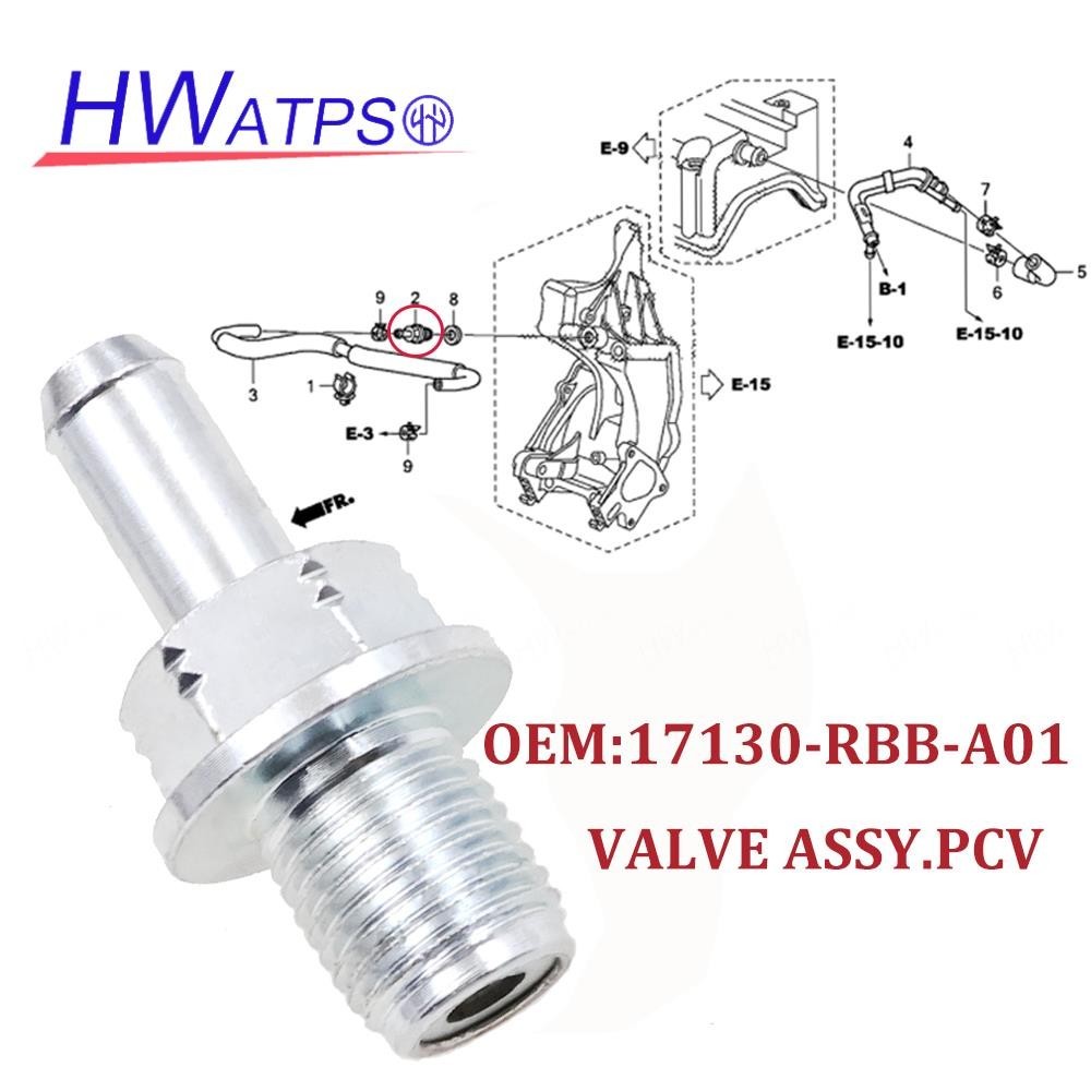 17130-RBB-A01 PCV Valve For Honda Civic Accord CRV Odyssey Elysion ...
