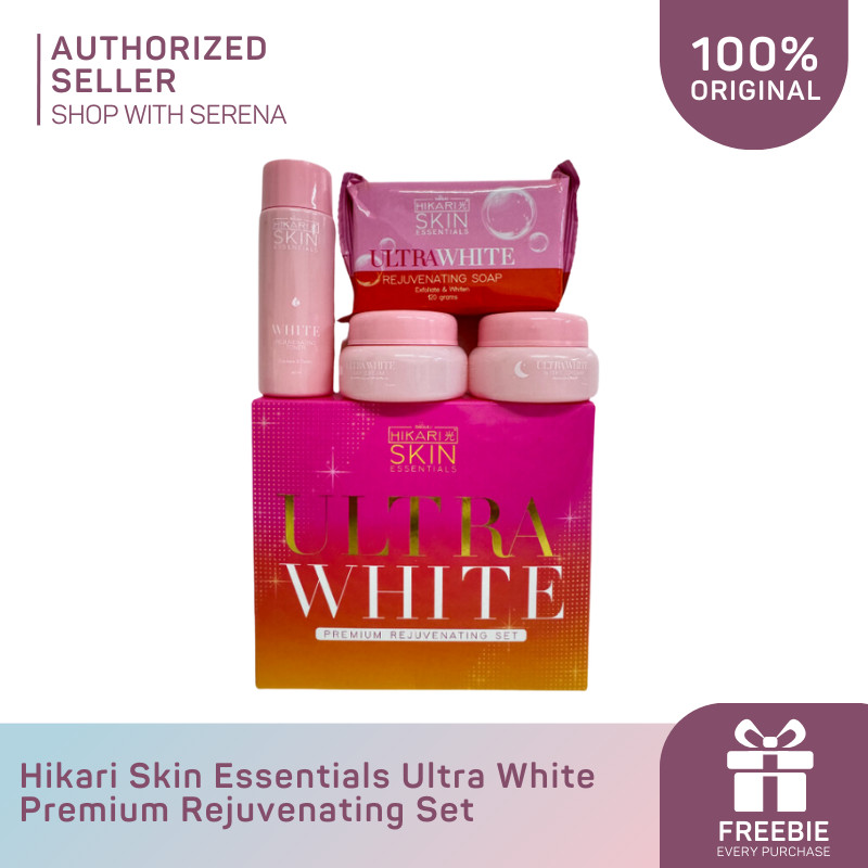 Hikari Skin Essentials Ultra White Premium Rejuvenating Set, Whitening ...