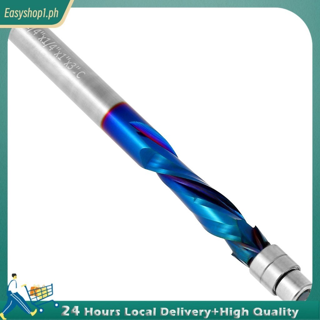 Up Down Cut Spiral Flush Trim Router Bit 1/4 Inch Shank Carbide Up Down ...