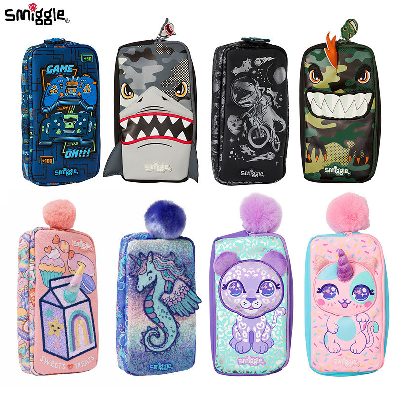 Smiggle All Double-Layer Large-Capacity Cute Cartoon Children Primary ...