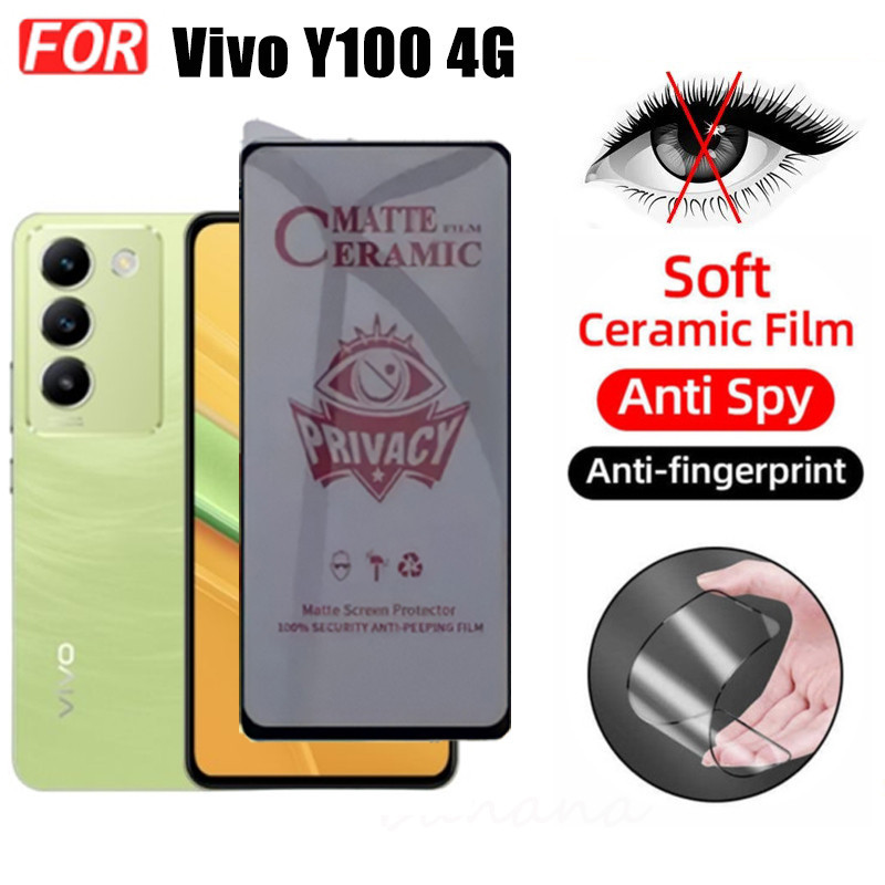 Vivo Y100 4G Tempered Glass for Vivo Y18 Y16 Y38 Y17s Matte Ceramic and ...