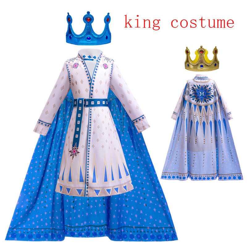 Prince Costume for Kids Boys King Costume with Golden Crown 3-15 Year ...