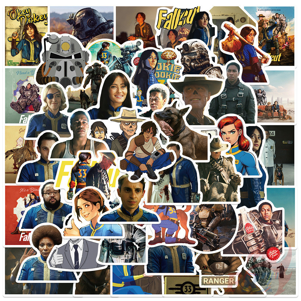 Fallout Season 1 Stickers 50Pcs/Set DIY Fashion Waterproof Doodle ...