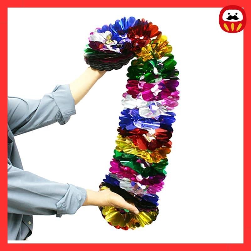 Flower Silver / Metallic Flower Garland Flower pulling Compressed paper ...