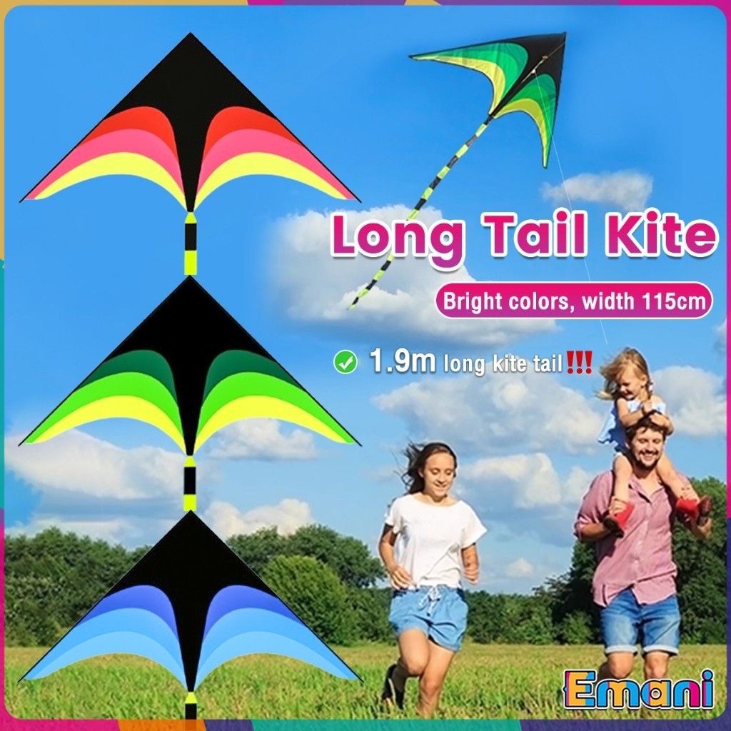 Em Long Tail Rainbow Kite Outdoor Kites Flying Toys Kite For Children ...