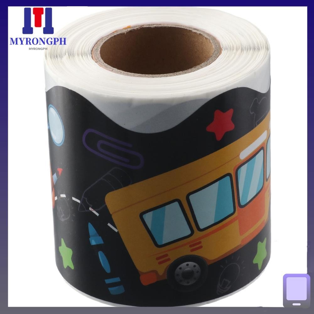 MYRONGPH Border Trim, Self Adhesive Black Bulletin Board, 68Ft ...