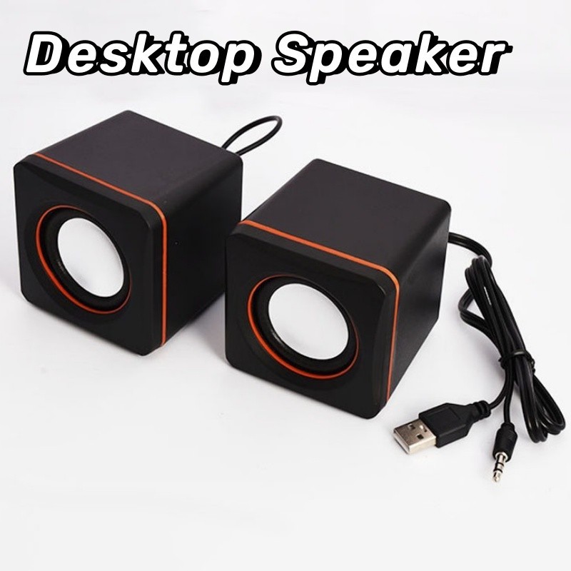 USB 3.5MM Mini 2.0 Speaker Stereo Subwoofer Sound Box for Computer ...
