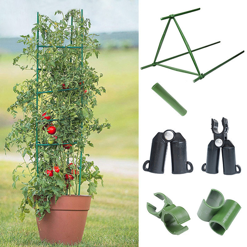 Plant Support Stakes Buckle Vine Climbing Rack Connecting Pipe ...