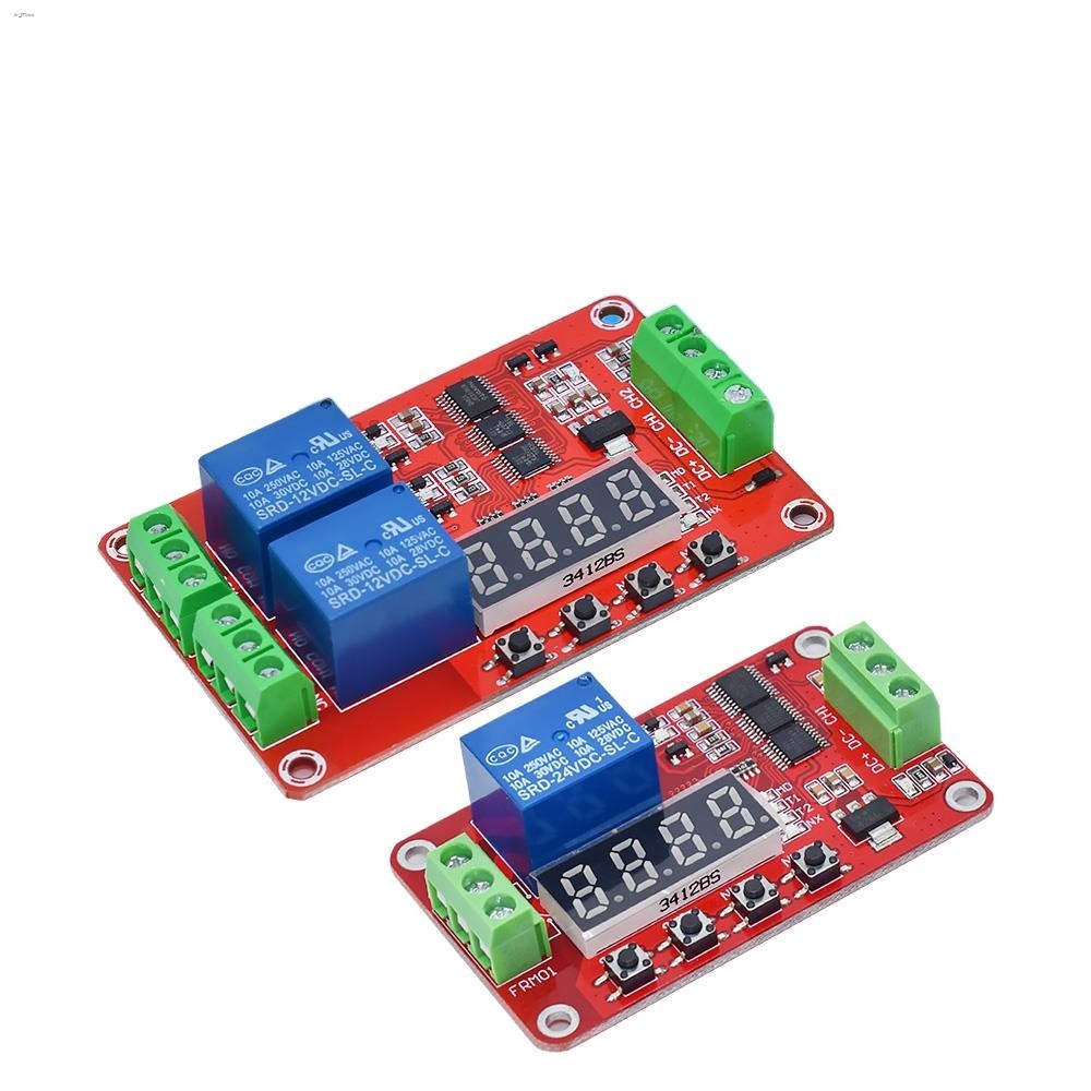 1/2/way multi-function time relay module 5V12V24V delay self-locking cycle timing PLC control ...