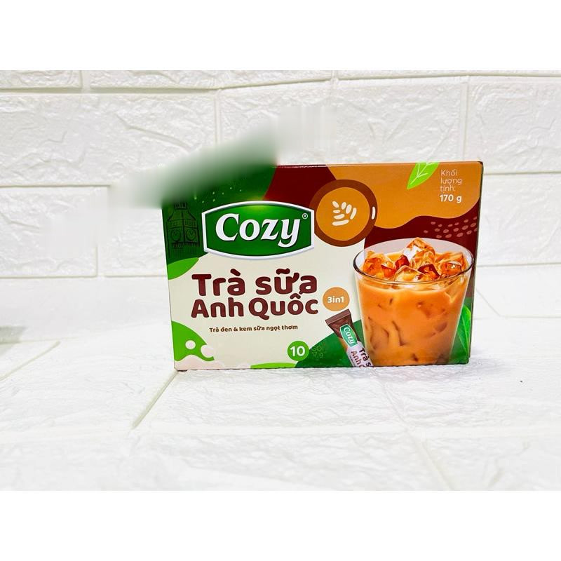 Cozy Matcha Milk Tea - Uk Milk Tea Box Of 10 Instant Packs 170g ...