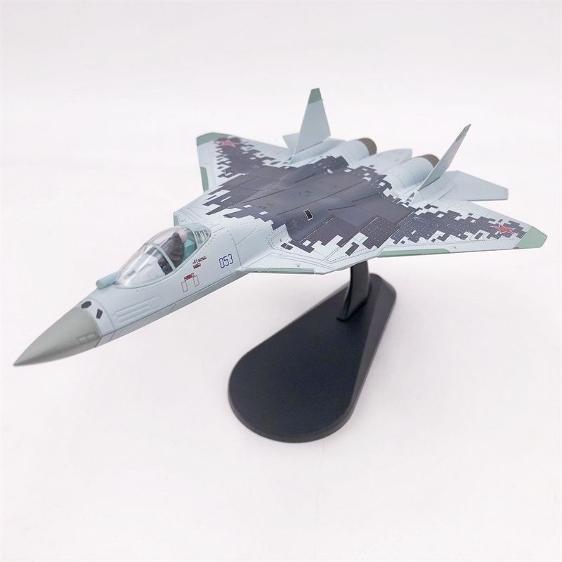 Wltk 1/100 Russia SU57 Air Force Su 57 Stealth Fighter Alloy Airplane ...