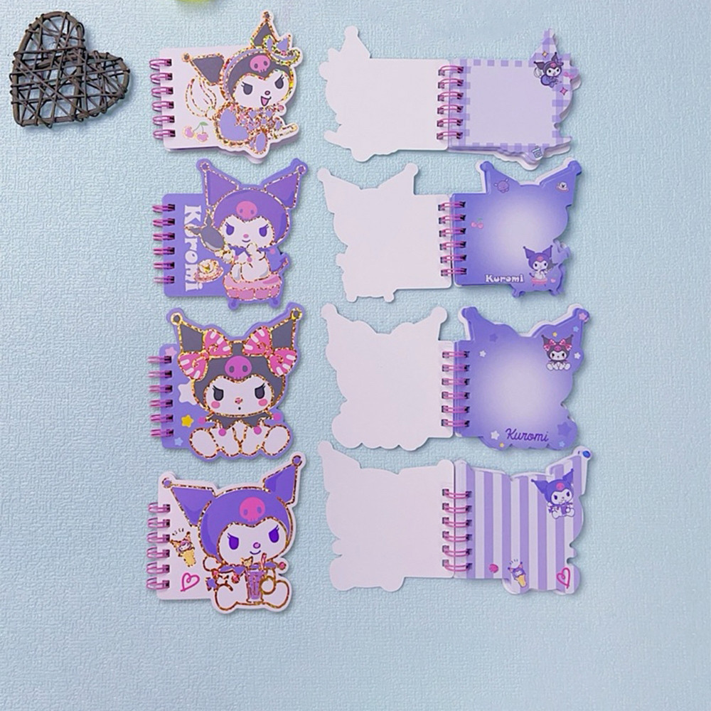Glance Kuromi Design Mini Pocket Diary Notepad Spiral Notebook 60 ...