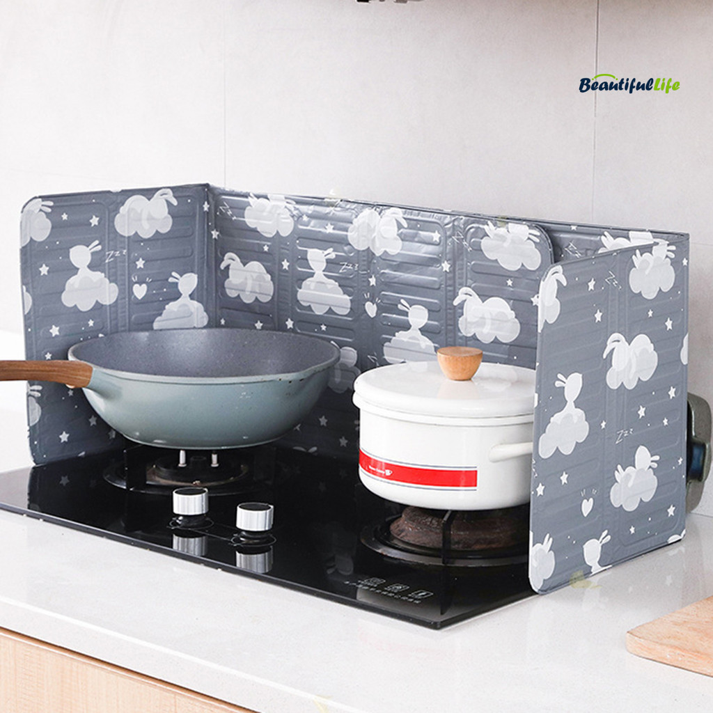Beautifullife Baffle Plate Cartoons Animal Print Grease Proof Aluminum ...