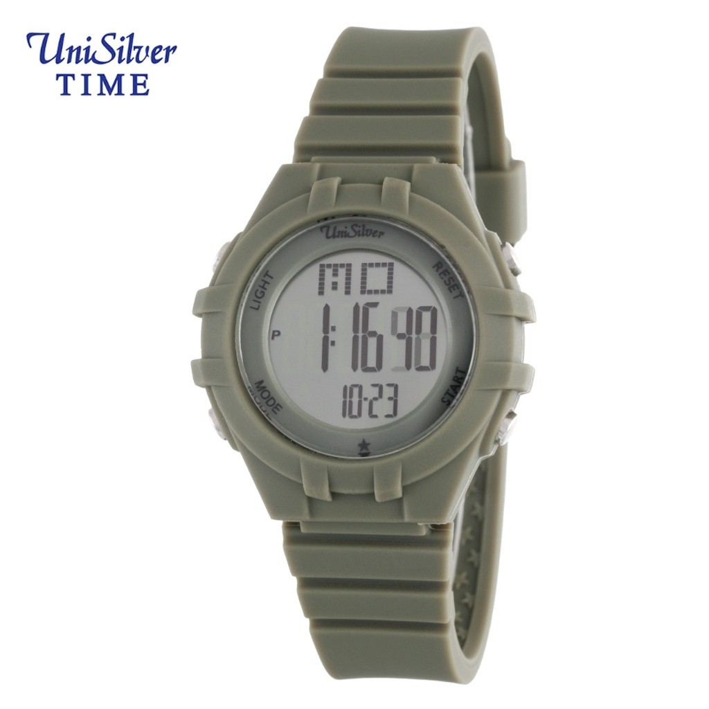 UniSilver TIME Men's Gray Digital Rubber Watch KW4907-2005 | Shopee ...
