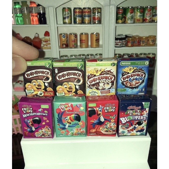 miniature breakfast cereals koko krunch kelloggs fruitloops for your ...