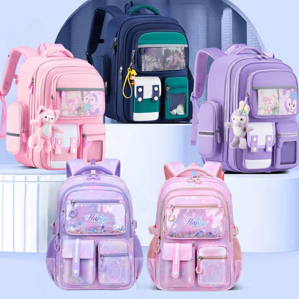 Multi Pocket School Bag for Kids Girls & Boys New Cute Large Capacity ...