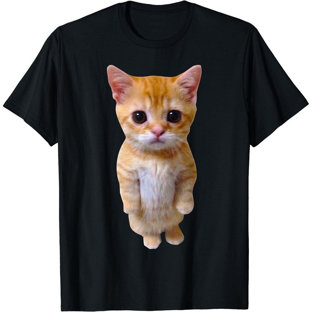 Sad Crying Cat Munchkin Kitty Meme El Gato Meme T-Shirt | Shopee ...