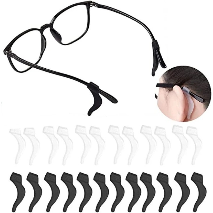 5Pairs Silicone Anti-slip Ear Hook for Glasses Elastic Grip Stoppers ...