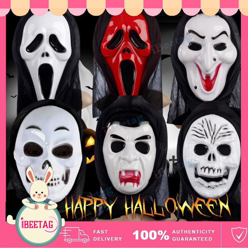 Halloween Ghost Face Scream Movie Horror Mask/ Day of The Dead Killer ...