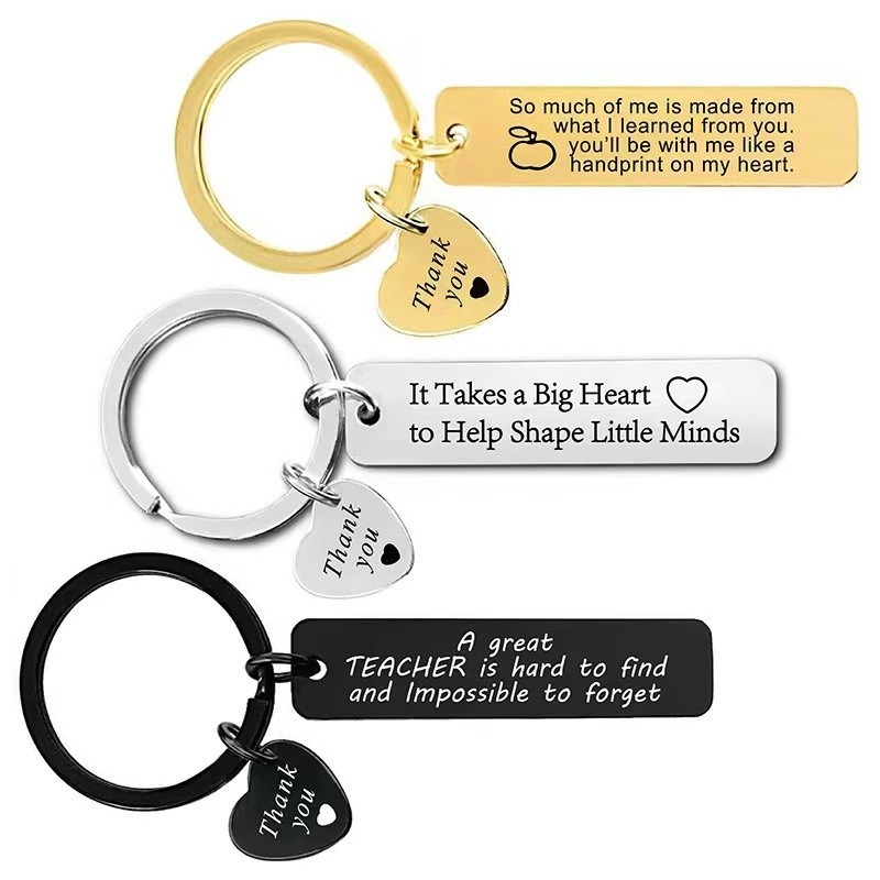 Teacher's Day Gift Thank You Teacher Keychain Gift for Teacher ...
