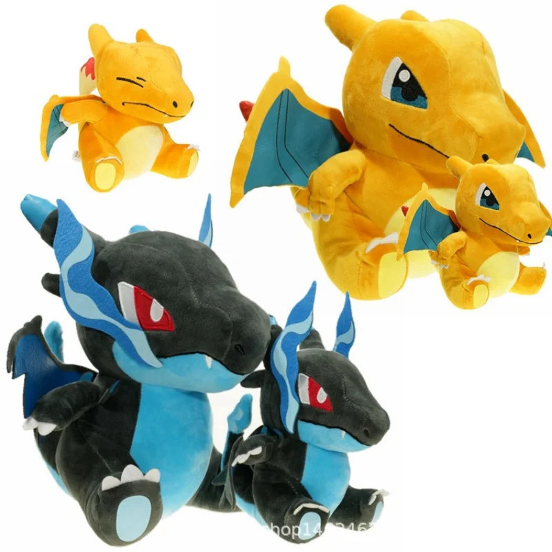 15CM Pokemon Mega Charizard Plush Toys Mega Evolution X&Y Charizard ...