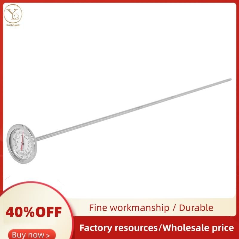 Long Stem Compost Soil Thermometer - Fast Response Stainless Steel 20 ...