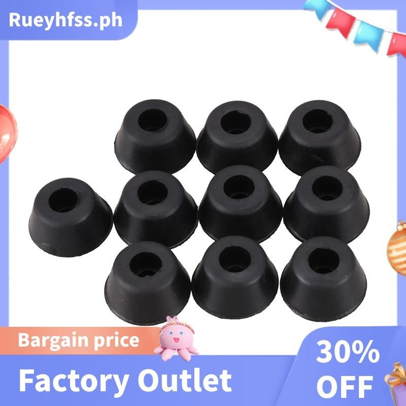 Excellent 10 Pcs 21mm x 10mm Conical Recessed Rubber Feet Bumpers Pads ...