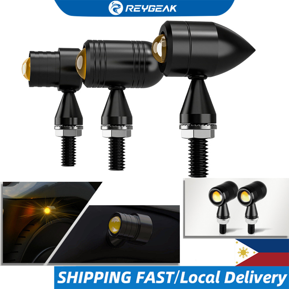 REYGEAK LED Turning Running Lights Mini Universal Motorcycle LED Turn ...