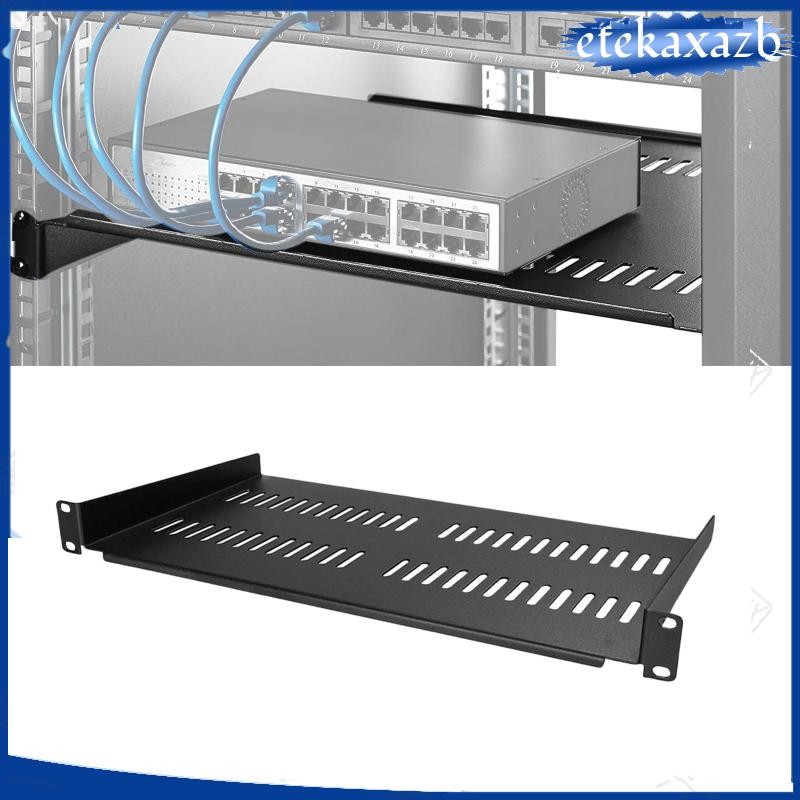 [etekaxazb] 1U Server Rack Shelf Vented Rack Mount Vented Shelves Rack ...