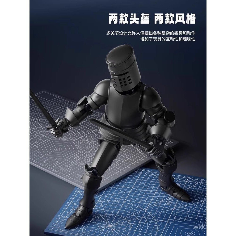 Medieval Warrior Multi-Joint Movable Action Figure Toy Lucky3d ...