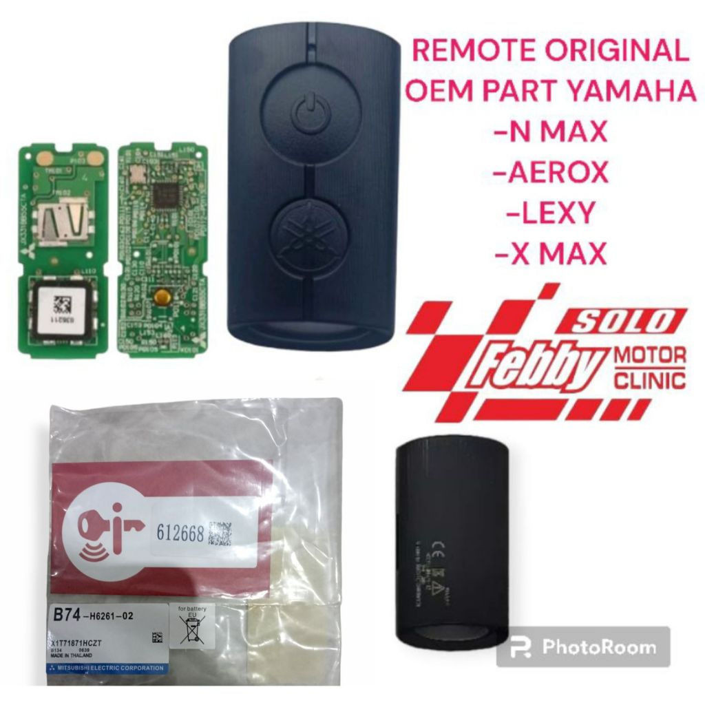 Remote Key Yamaha Aerox-N Max-Lexy-X Max-Fazio-Freego-Filano Original ...