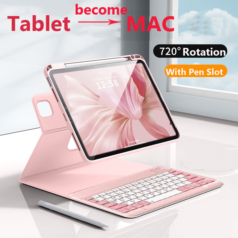 Cae with Keyboard for Samsung Galaxy Tab S10 FE X520 X526 10.9inch 2025 ...