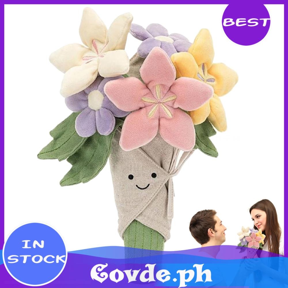 Cute Flower Plush Doll Stuffed Plant Plushie Valentines Day Gifts for ...