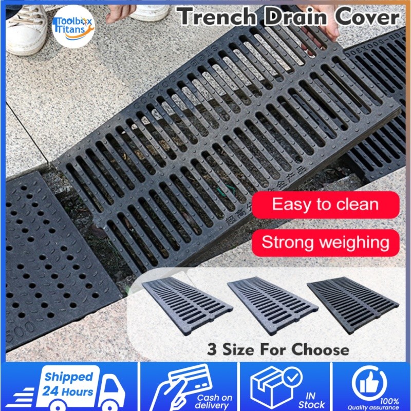 Plastic Trench Cover Drain Cover Resin Gutter Sewer Cover for Outdoor ...