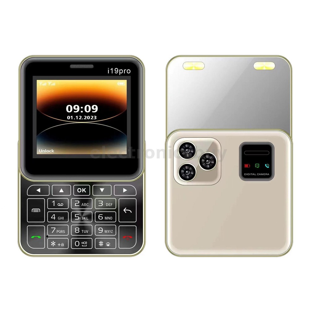 i19 Pro Mini 2G GSM 2.4 Inch Dual SIM Card Dual Standby 1050mAh FM ...