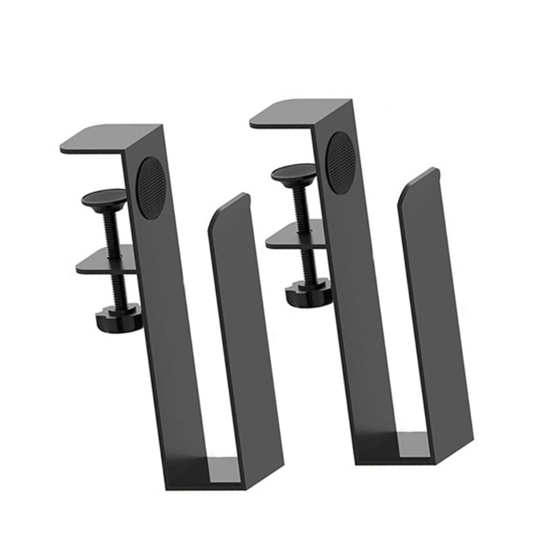 be> Under Desk Laptop Rack Holder Clamp Stainless Steel Folders Bracket ...