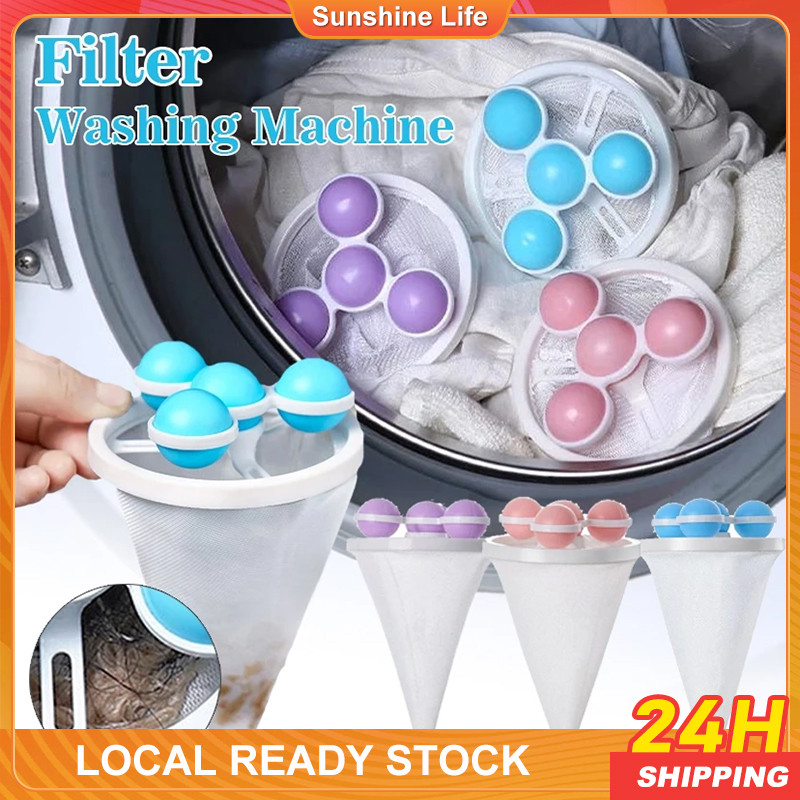 Washing Machine Floating Filter Bag Lint Filter Lint Remover Stain ...