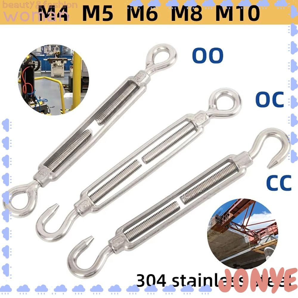 JONY1 1Pcs Wire Rope Tensioner, Hooks & Eye Turnbuckle Oc Oo Cc Type ...