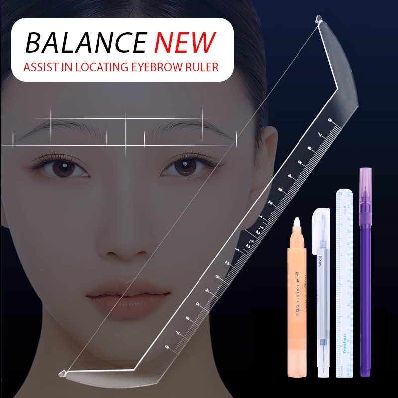 【Available】New Tattoo Mapping Balance Line Ruler Microblading Can Be ...
