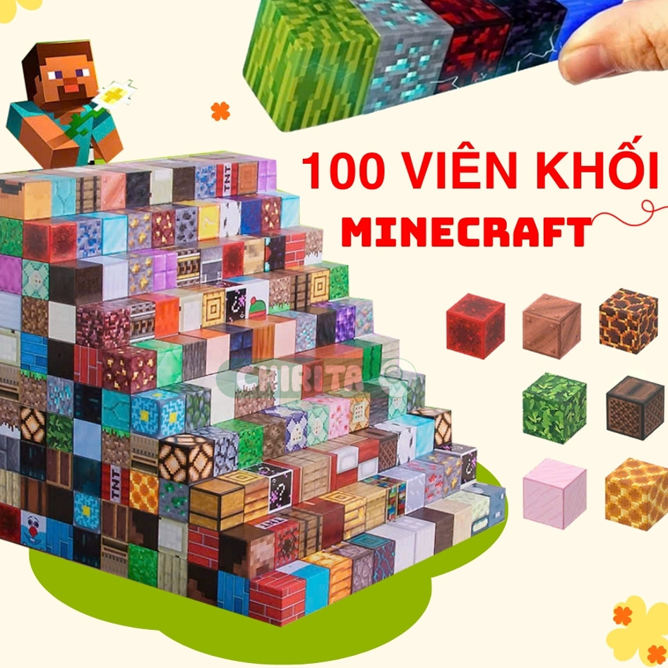 Set of Minecraft Magnetic blocks - Minecraft characters - Magnetic ...