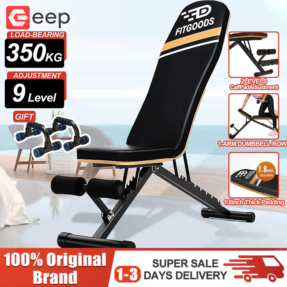 Foldable Workout Bench Gym Weight Benches Sit up Bench Strength ...