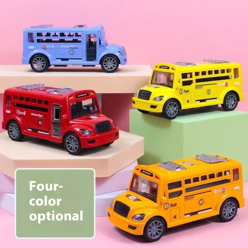 school buses toy cars A complete set of baby models for children's ...