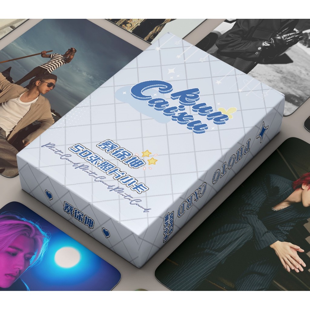 50-55pcs Chinese Drama Actor Kun Cai Xukun Lin Yi Hologram Lomo cards ...