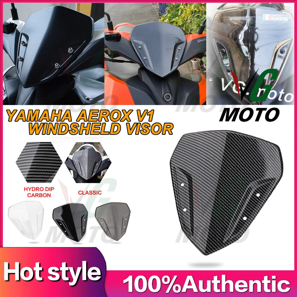 Yamaha Aerox Windshield Visor for AEROX 155 /VISOR NVX 155 Carbon fiber ...